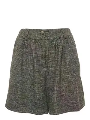 Maje Houndstooth Tailored Shorts - Black