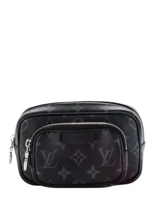 LOUIS VUITTON Outdoor Pouch Monogram Taigarama - Black