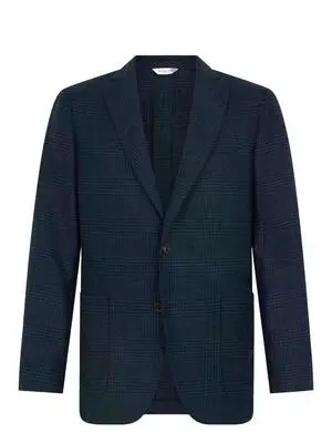 Boglioli Check Single-breasted Jacket - Blue