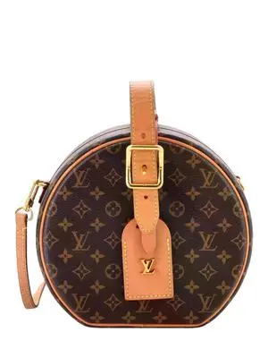 LOUIS VUITTON Petite Boite Chapeau Crossbody Bag Monogram Canvas - Brown