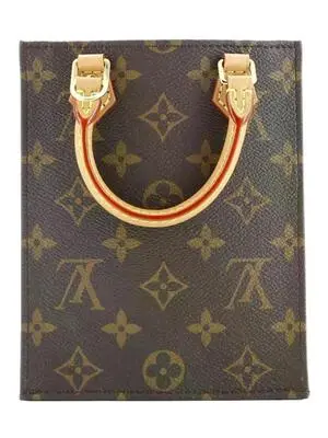 LOUIS VUITTON Petit Sac Plat Monogram Canvas - Brown