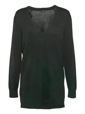 JOSEPH V-neck Wool Sweater - Black