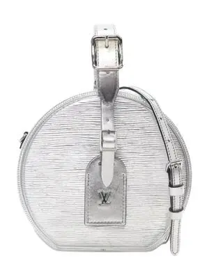LOUIS VUITTON 2018 Epi Petite Boite Chapeau Satchel - Silver