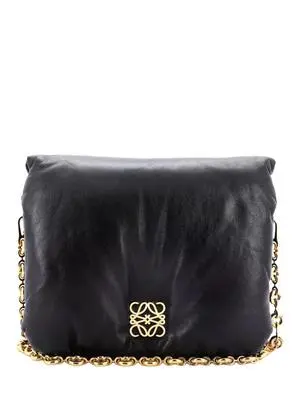 Loewe Goya Puffer Medium Shoulder Bag - Black