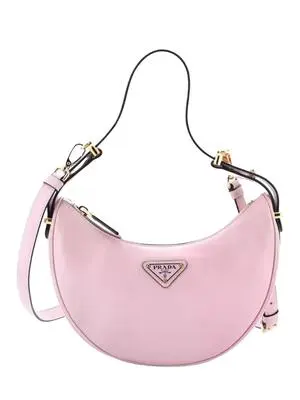 Prada Arque Half Moon Mini Hobo Bag - Pink