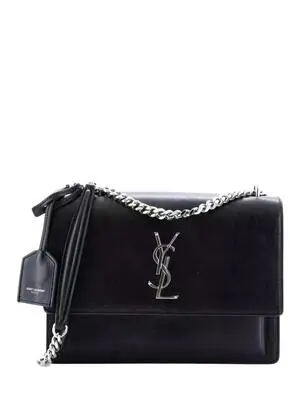 Saint Laurent Sunset Large Crossbody Bag - Black
