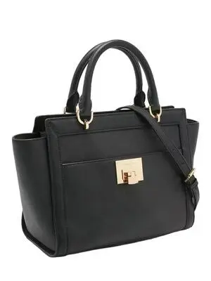 Michael Kors Tina Satchel Bag - Black
