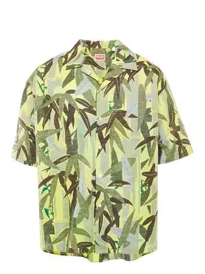 Kenzo Leaf-print Shirt - Green