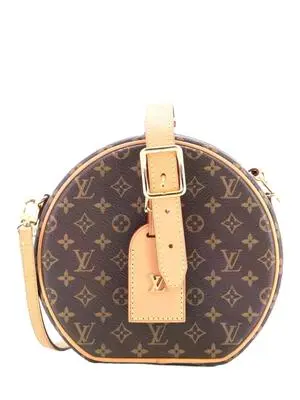LOUIS VUITTON Petite Boite Chapeau Bag Monogram Canvas - Brown