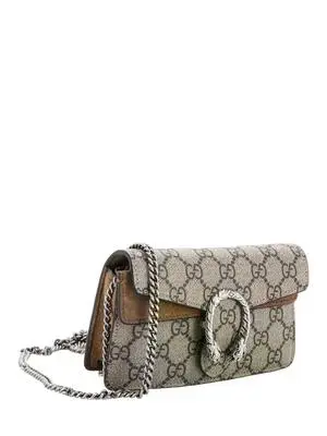 Gucci Dionysus Gg Coated Canvas Super Mini Crossbody Bag - Brown