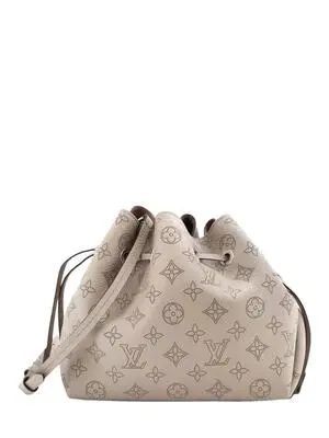 LOUIS VUITTON Bella Mahina Leather Bucket Bag - Neutrals
