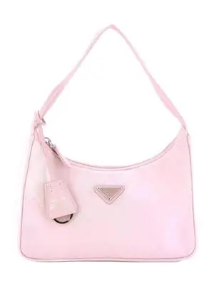 Prada Re-edition 2000 Tessuto Mini Hobo Bag - Pink