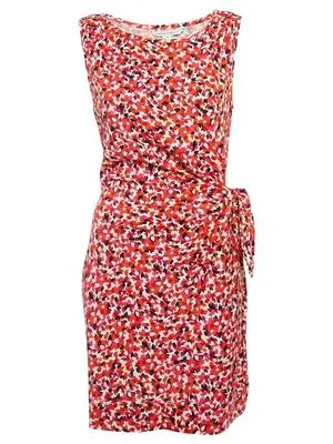 Diane Von Furstenberg Printed Wrap Dress - Red