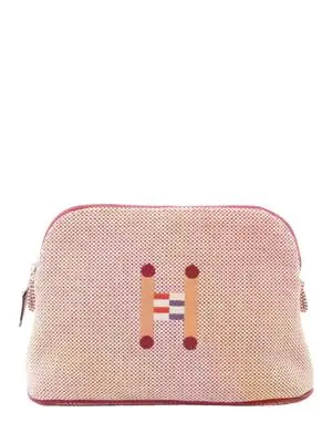 Hermès 2010s Bolide Crazy H Pouch - Pink