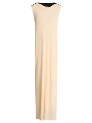 ESSE STUDIOS Embellished Draped Jersey Maxi Dress - Cream