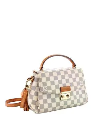 LOUIS VUITTON Croisette Damier Crossbody Bag - White