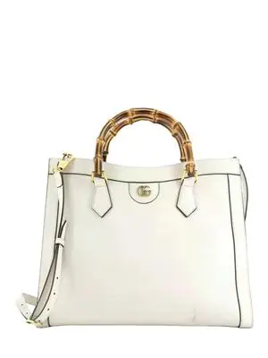 Gucci Diana Medium Tote Bag With Bamboo Handle - Neutrals