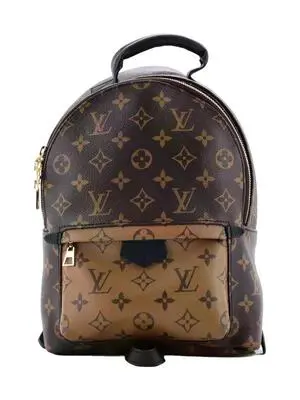 LOUIS VUITTON Palm Springs Reverse Monogram Canvas Pm Backpack - Black