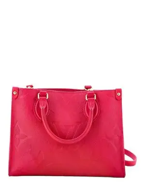 LOUIS VUITTON Onthego Tote Monogram Empreinte Giant Pm - Pink