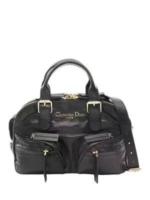 Dior 2010s Grand Tour Bowling Zip Tote Bag - Black