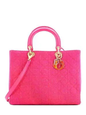 Dior Lady Large Tote Bag - Pink