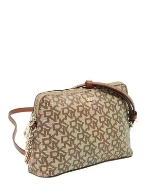 Dkny Monogram Crossbody Bag - Neutrals