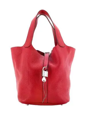 Hermès Picotin Lock Mm Bucket Bag - Red
