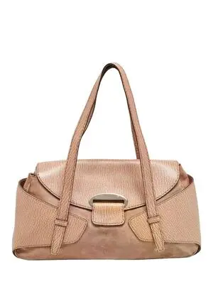 TOD'S 2000s Leather Shoulder Bag - Brown