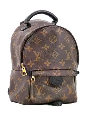 LOUIS VUITTON Palm Springs Monogram Canvas Mini Backpack - Black