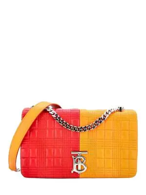 Burberry Lola Quilted Lambskin Small Shoulder Bag - Orange