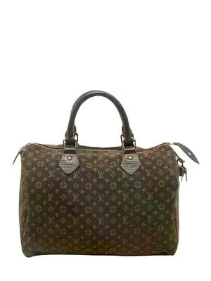 LOUIS VUITTON Speedy 30 Mini Lin Handbag - Brown