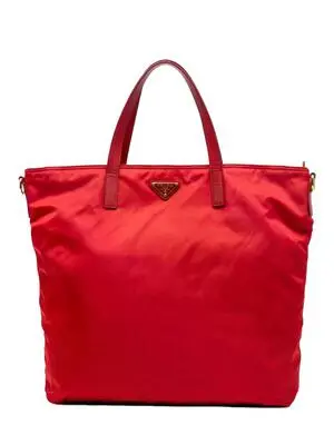 Prada 2013-2025 Tessuto Satchel - Red