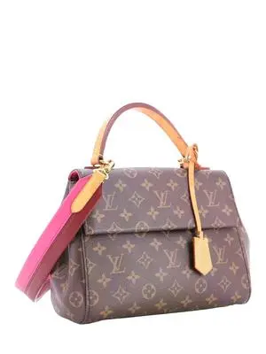 LOUIS VUITTON Cluny Top Handle Bag Monogram Canvas Bb - Brown