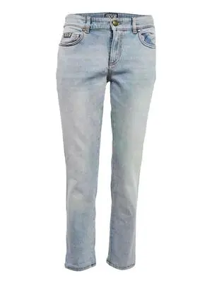Versace Logo-print Jeans - Blue