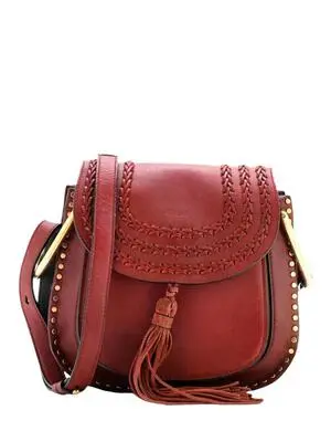 CHLOÉ Hudson Small Crossbody Bag Whipstitch Leather