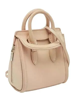 Alexander McQueen Leather Heroine Satchel - Neutrals