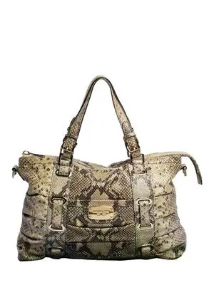 Michael Kors 2000 Python-skin Shoulder Bag - Neutrals