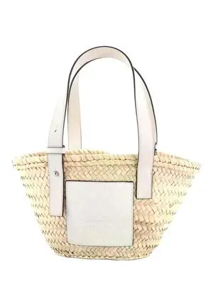 Loewe Basket Raffia Small Tote Bag - Neutrals