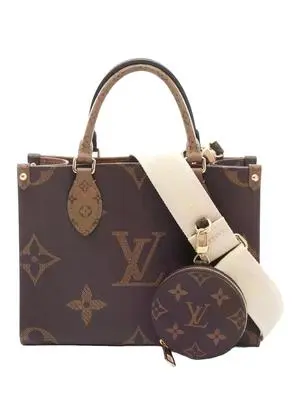 LOUIS VUITTON 2010s On-the-go Pm Monogram Tote - Brown