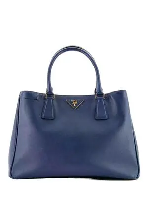 Prada Gardener's Saffiano Leather Medium Tote Bag - Blue