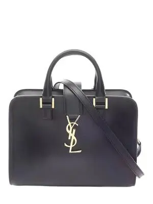 Saint Laurent 2010s Baby Cabas Monogram Tote - Black