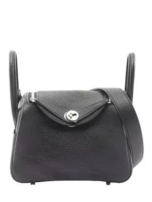 Hermès 2025 Mini Lindy Shoulder Bag - Black
