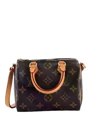 LOUIS VUITTON Speedy Bandouliere Nano Crossbody Bag Monogram - Brown