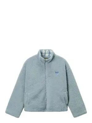 MINI CREAM Teddy Zip Jacket - Blue