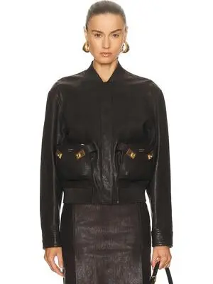 FERRAGAMO Safari Leather Coat - Expresso