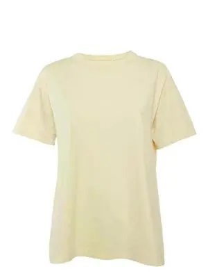 THE ROW Crew-neck Cotton T-shirt - Yellow