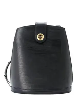 LOUIS VUITTON Cluny Epi Leather Shoulder Bag - Black