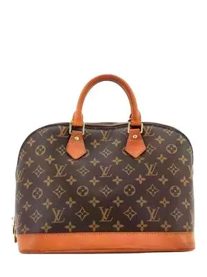 LOUIS VUITTON Vintage Alma Handbag Monogram Canvas Pm - Brown
