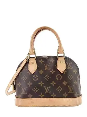 LOUIS VUITTON Alma Handbag Monogram Canvas Bb - Brown