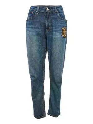 Ralph Lauren Logo-embroidered Straight Leg Jeans - Blue
